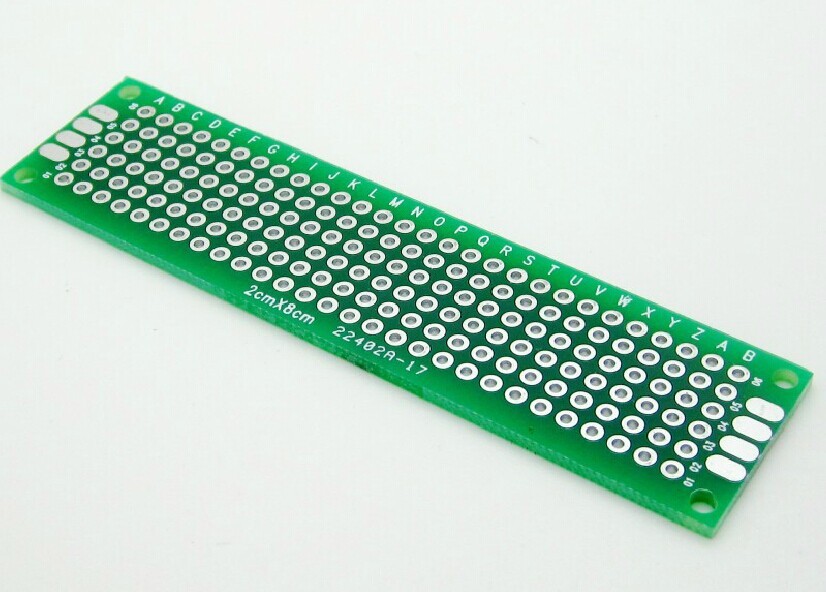 5 pcs 2x8 cm Prototype Double-Side PCB 2x8 Panel Universal Board | eBay