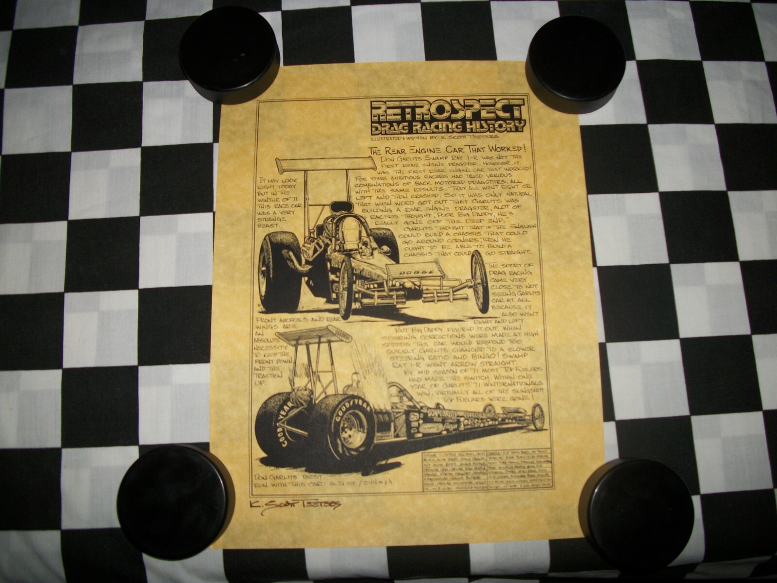 ORIGINAL ARTWORK DON GARLITS SWAMP RAT 1-R BY K. SCOTT TEETERS SIGNED ...