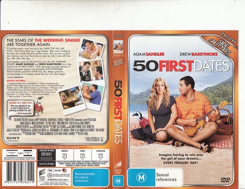 50 First Dates-2004-Adam Sandler-Movie-DVD | eBay