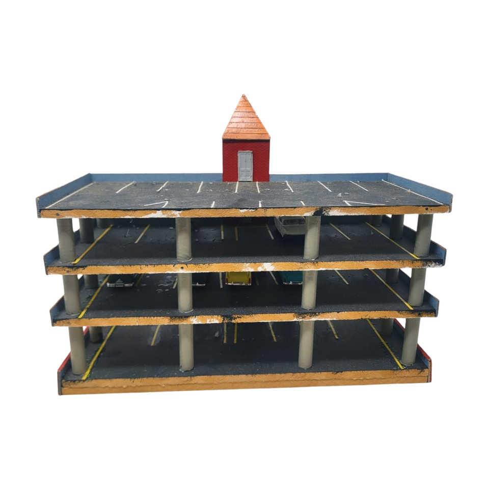 Custom HO Scale Multi Level Parking Car Garage Lot For Model Train ...