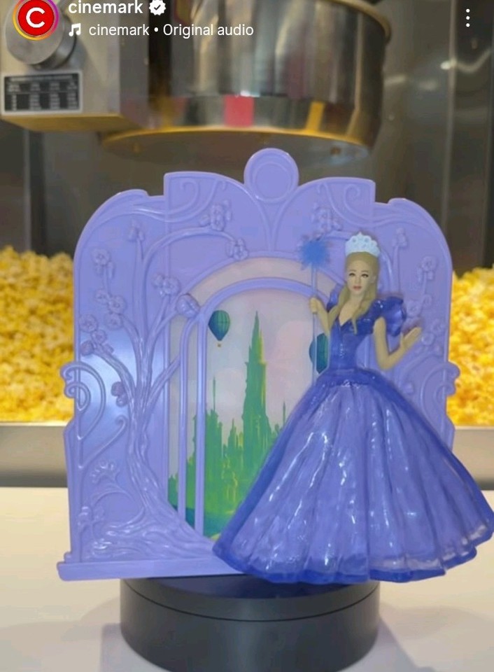 Wicked For Good Elphaba & Glinda Popcorn Bucket Cinemark Theaters ...