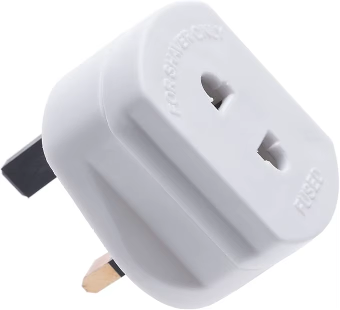Shaver Plug Adaptor Shaving Toothbrush Adapter Epilators Bathroom UK 2 ...