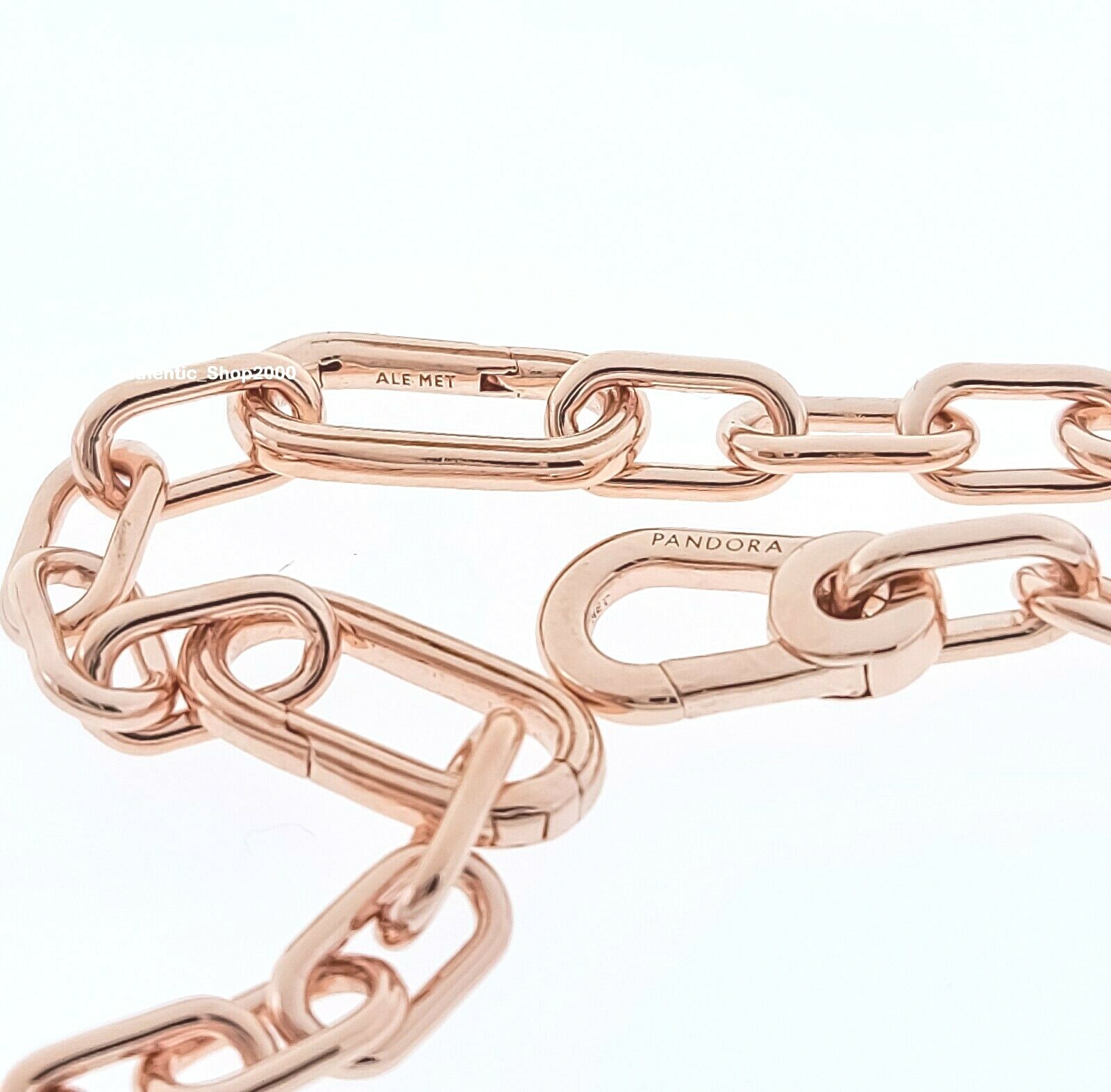100% Authentic NEW PANDORA Me Rose Gold Link Chain Bracelet 589662C00 ...