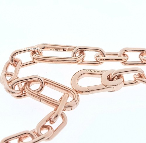 100% Authentic NEW PANDORA Me Rose Gold Link Chain Bracelet 589662C00 ...