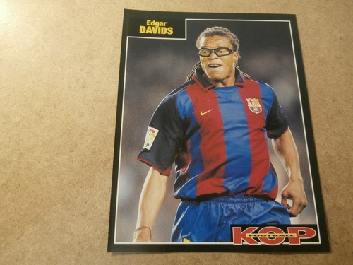 EDGAR DAVIDS (FC BARCELONA), RARE FOOTBALL ROOKIE CARD KOP FOOTBALL ...