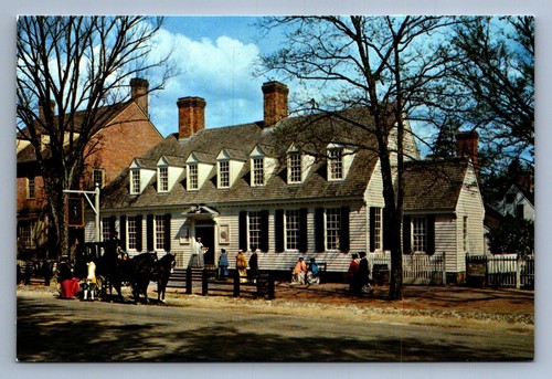 Postcard Vtg Virginia Raleigh Tavern Williamsburg Colonial 4x6 | eBay