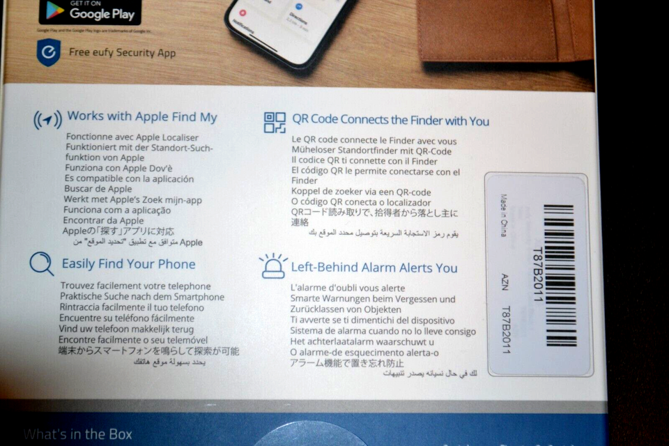 eufy Security - Find Lost Items Anywhere (1 Pc Smarttrack Card) Model ...