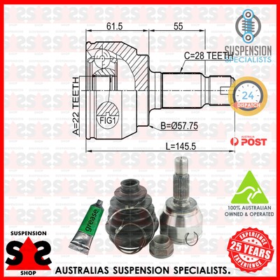 Rear Axle Joint Kit, Drive Shaft Suit LAND ROVER Freelander 2 2.2 TD4 ...