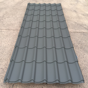 Tile Effect Anthracite Grey Plastic Coated Metal Steel Roof Cladding ...