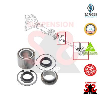 Rear Axle Bearing Full Repair Kit Suit VW Amarok 2.0 TSI + ABS Ring + O ...