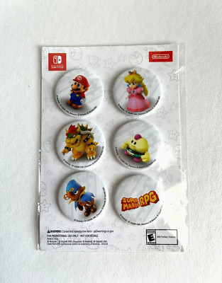 Nintendo Switch Promotional Exclusive GameStop Super Mario Pin Set of 6 ...