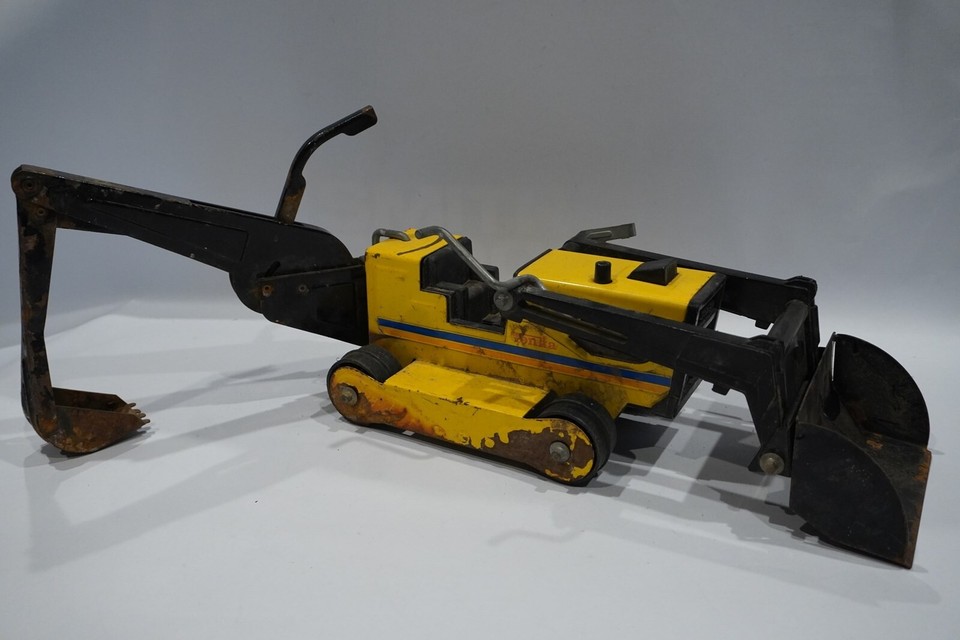 Vintage Tonka 41242 Backhoe/Front Loader Construction Vehicle Toy Rare ...