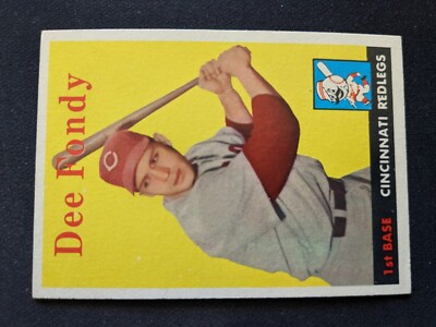 1958 Topps Baseball Card # 157 Dee Fondy - Cincinnati Reds (VG/EX) | eBay
