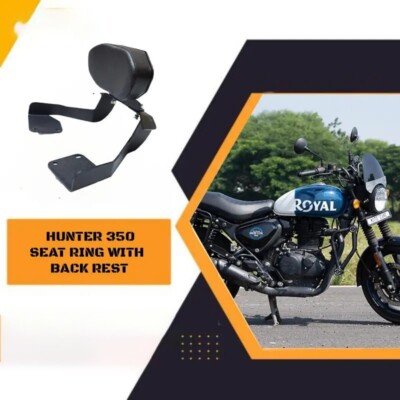 "BACKREST WITH MOUNT, BLACK" FIT FOR ROYAL ENFIELD HUNTER 350 | eBay ...