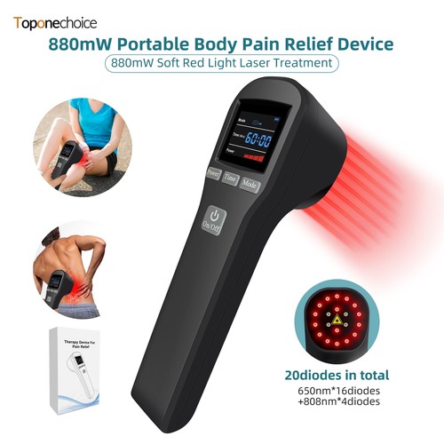 650nm+808nm Laser for Back/Neck/Knee Pain Support Handheld Laser ...