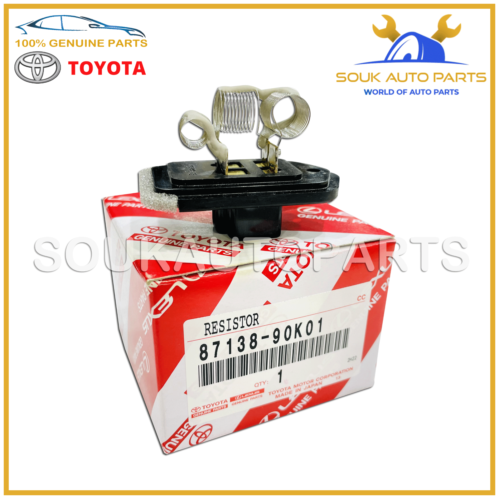 87138-90K01 Genuine Toyota RESISTOR, HEATER BLOWER 8713890K01 | eBay