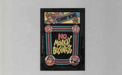 1982 Topps Nintendo Donkey Kong Trading Card No Monkey Bz Sticker New ...