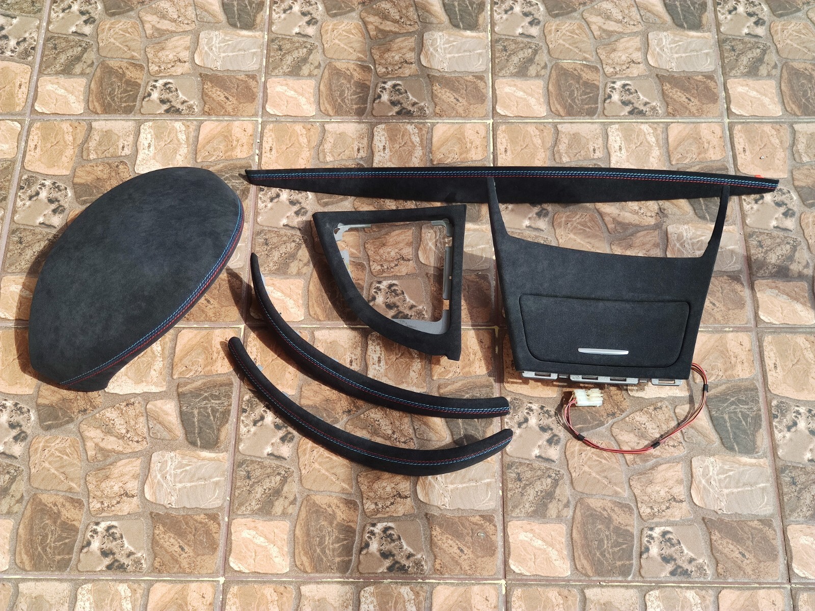 BMW E82 Alcantara Interior Trim Set Tri Color Kit LHD E81 | eBay