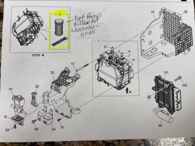 DEVELON DOOSAN DEF PUMP FILTER KIT, 400406-01411, machine list in ...