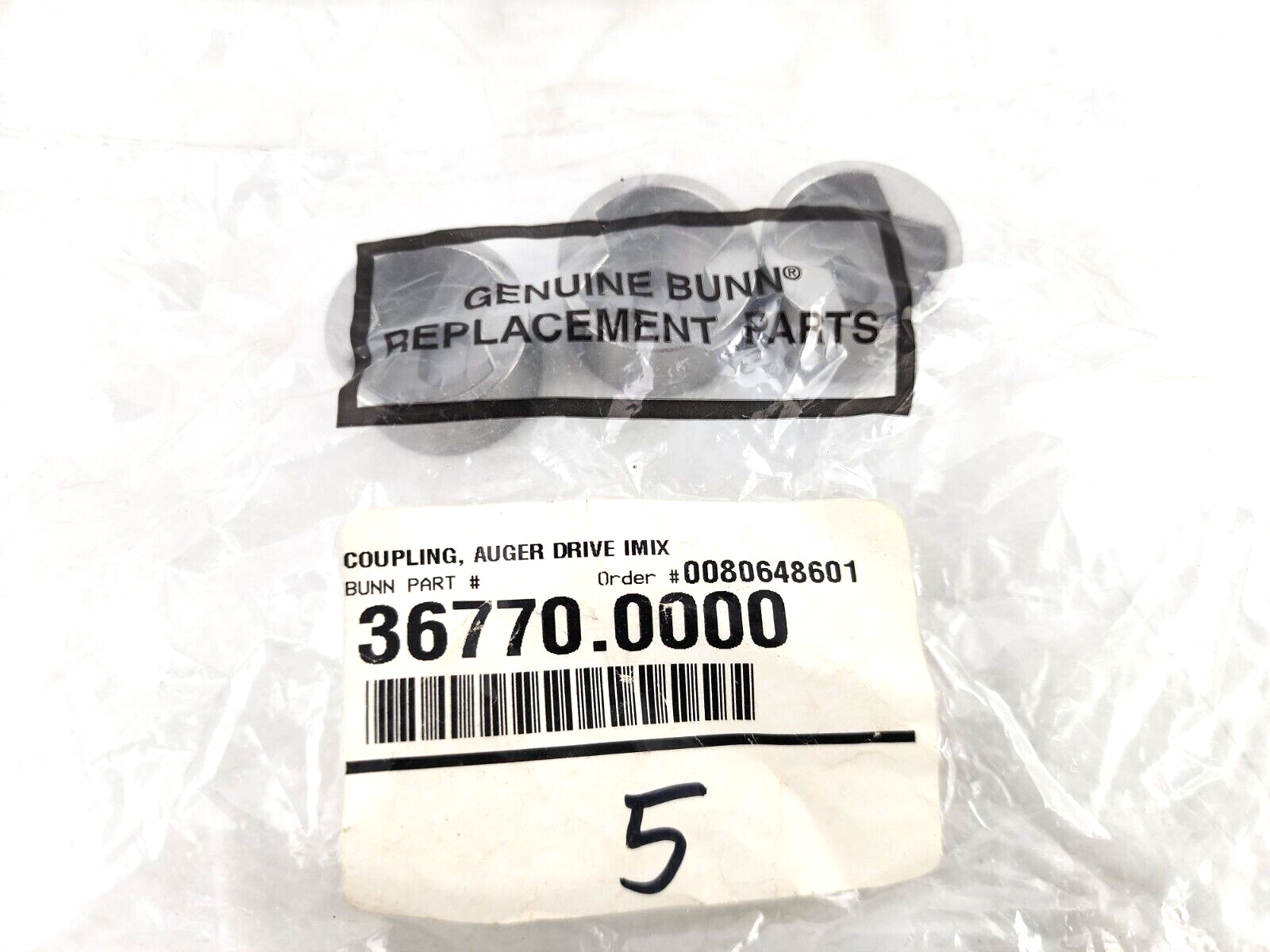 3pcs Bunn 36770.0000 Coupling Auger Drive IMIX IMIX-14 IMIX-3S | eBay