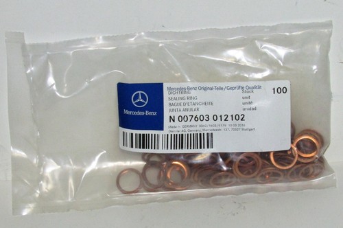 NEW GENUINE MERCEDES BENZ SEALING RING LOT OF 96 OEM PART NO. N ...