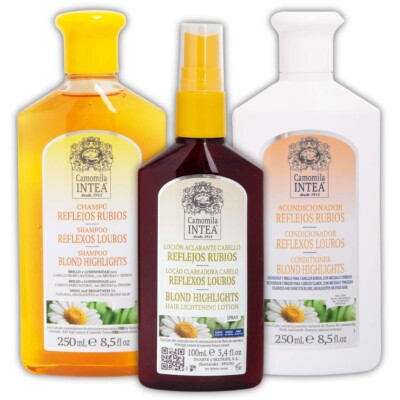 Chamomile Intea Shampoo + Conditioner + Highlights Enhancer. Hair ...