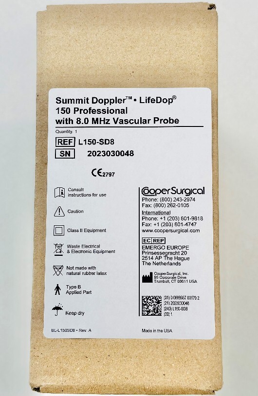 *1-Pack* Cooper Summit Handheld Doppler LifeDop 150 Professional L150 ...