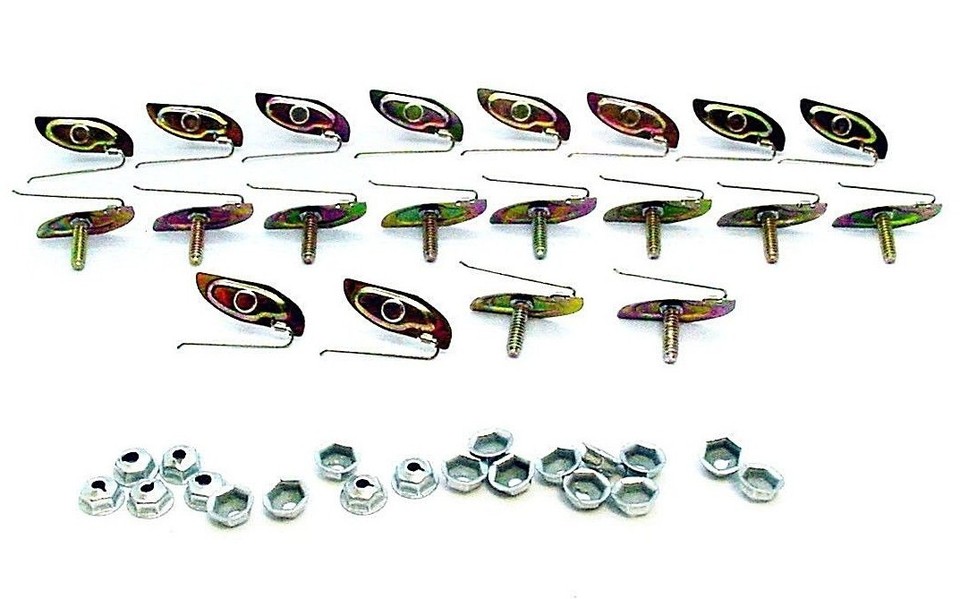 20x Chevrolet 1-3/8" x 1/2" Body Side Molding Trim Clips Retainers ...