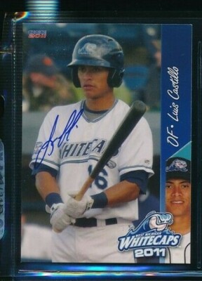 2011 Choice #4 Luis Castillo W. Michigan Whitecaps Signed Autograph ...