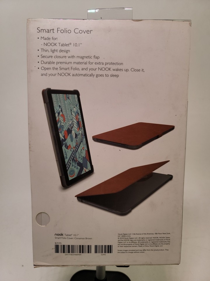 Nook Smart Folio Cover For 10.1 Nook Tablet Brown | eBay