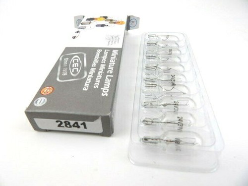 Lot of 2 Boxes of 10 CEC 2841 Miniature Lamps 24 Volt 3 Watt Glass ...
