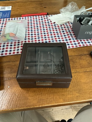 Tuscan Design Brown Leather Watch Box | eBay