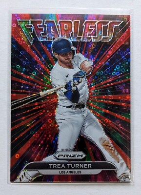 2022 Panini Prizm Trea Turner Fearless Red Donut Circles /99 #FL-8 ...