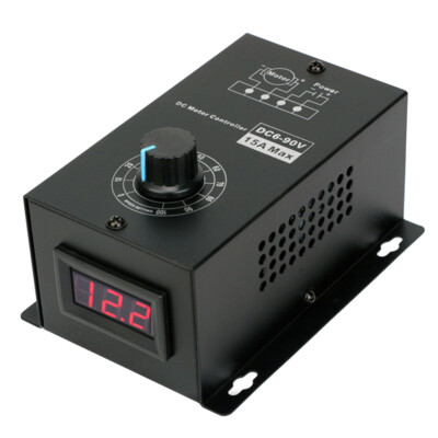 DC 6V - 90V PWM Motor Speed Controller Digital Voltage Regulator Switch ...