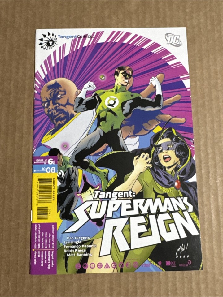TANGENT SUPERMAN’S REIGN #3 FIRST PRINT DC COMICS (2008) BATMAN GREEN ...