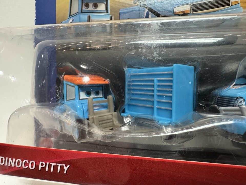 Disney Pixar Cars Roger Wheeler & Dinoco Pitty 2-Pack Crew Set Die-Cast ...