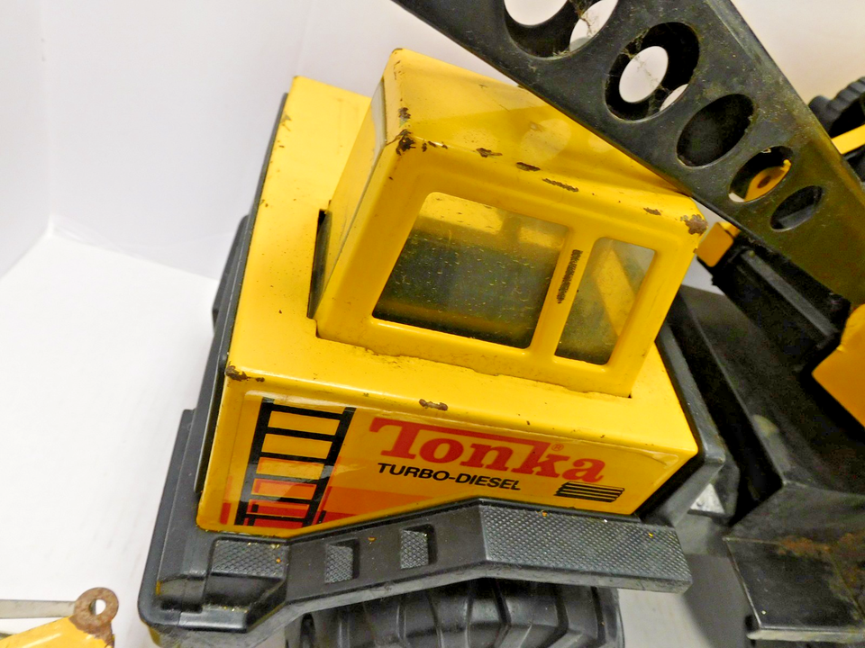 Vintage Tonka Turbo Diesel Clam Shell Crane 19" Long 13" Tall EJ296 | eBay