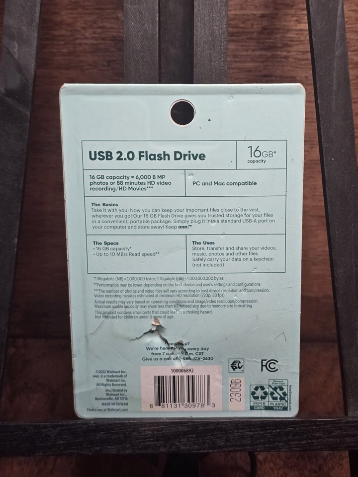 onn. USB 2.0 Flash Drive for Tablets and Computers, 16 GB Capacity | eBay