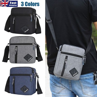 Men's Messenger Bag Cross Body Shoulder Handbag Waterproof Utility ...