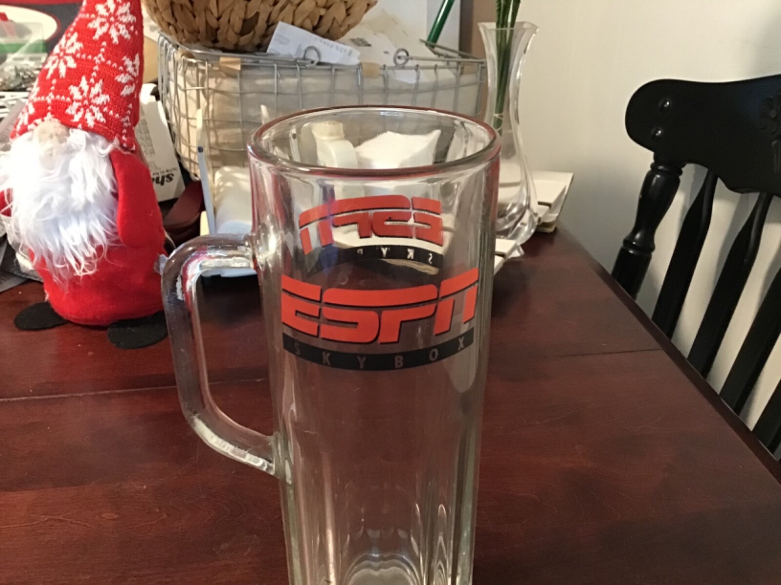 Vintage ESPN Skybox Tall Beer Stein Mug Glass Libby's Brand 20oz 9in ...