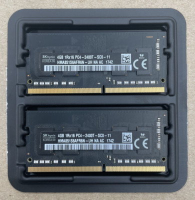 SK Hynix RAM - Apple OEM (2 x 4GB) PC4-2400T DDR4 SODIMM (Mac, Mac Mini ...
