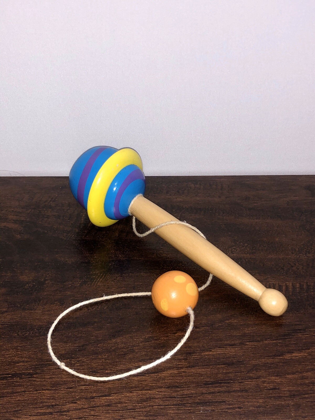 Small Cup Balero Multi-Color Wood Mexican Traditional Toy Blue Yellow ...