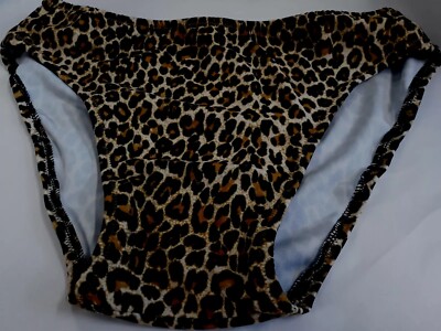 Mens Brief Leopard s m l or xl Hand made in USA Custom Sewn Styles by ...