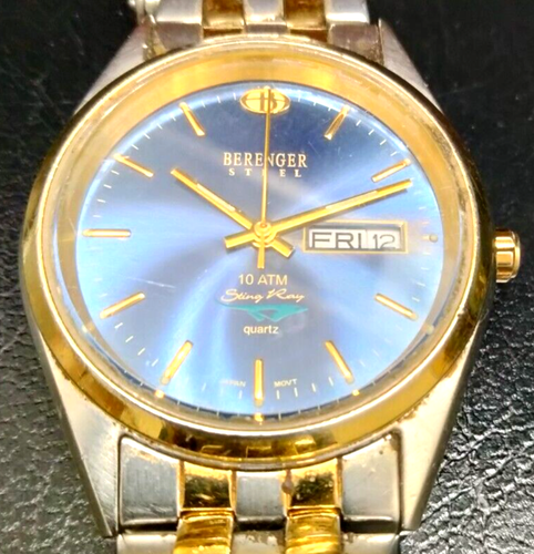 Berenger Steel Sting Ray Quarts watch WR 100m | eBay
