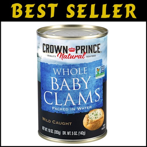 Wild-Caught Natural Baby Clams in 10-Ounce Cans - 12-Pack for Healthy ...
