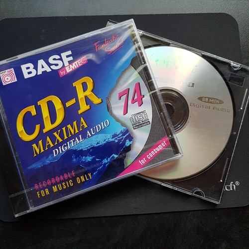 BASF EMTEC CD-R Maxima 74 Min. *For Music *Audio *Recordable *OVP * + 1 ...