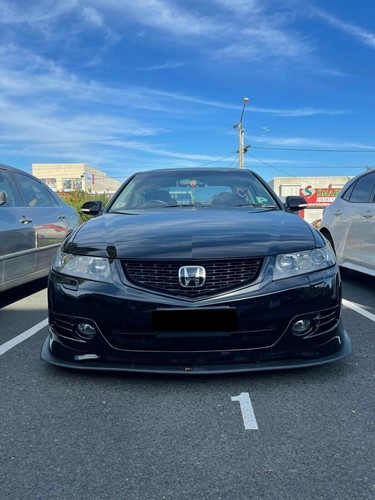 AUDM 2PCS BLACK RED FRONT REAR BADGE EMBLEM FOR ACCORD EURO CL7 CL9 ...