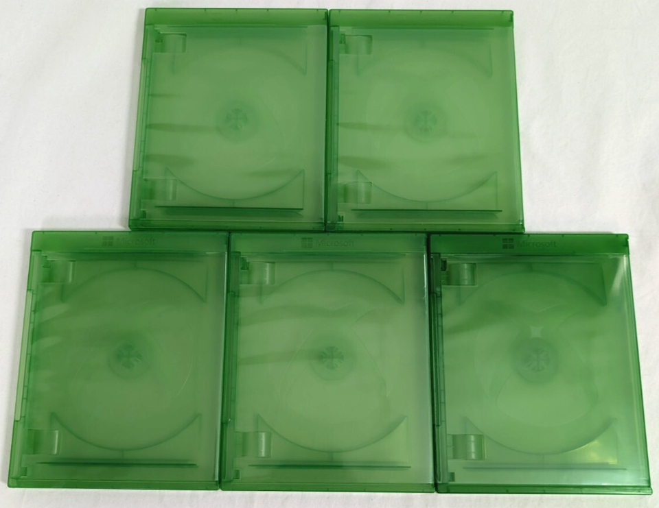 5x NEW GENUINE Microsoft Xbox Series X GREEN Replacement Game Cases XSX ...