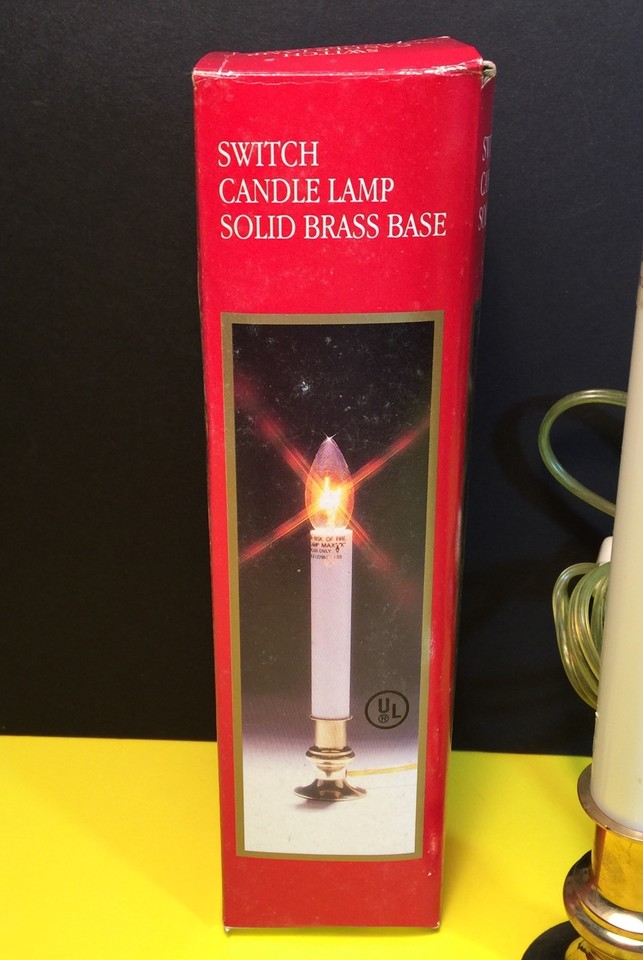Switch Candle Lamp Solid Brass Base Christmas Decor Gift | eBay