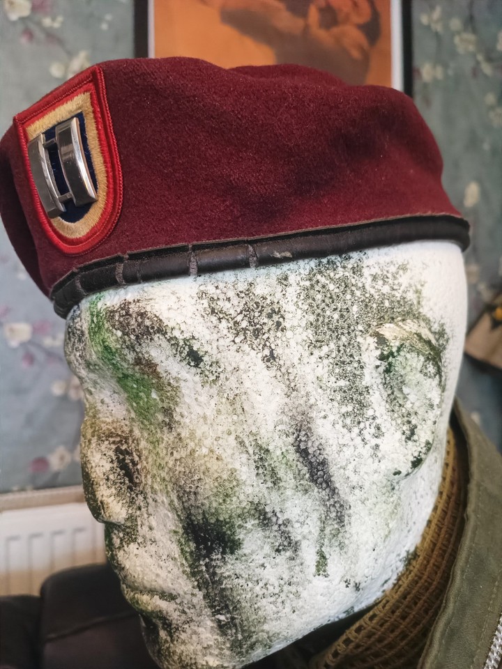 Original Vietnam MACV Beret 82nd Airborne | eBay UK